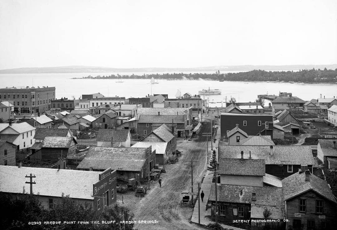 1890-1901 Harbor Point, Harbor Springs, Michigan Vintage Photograph 13 ...