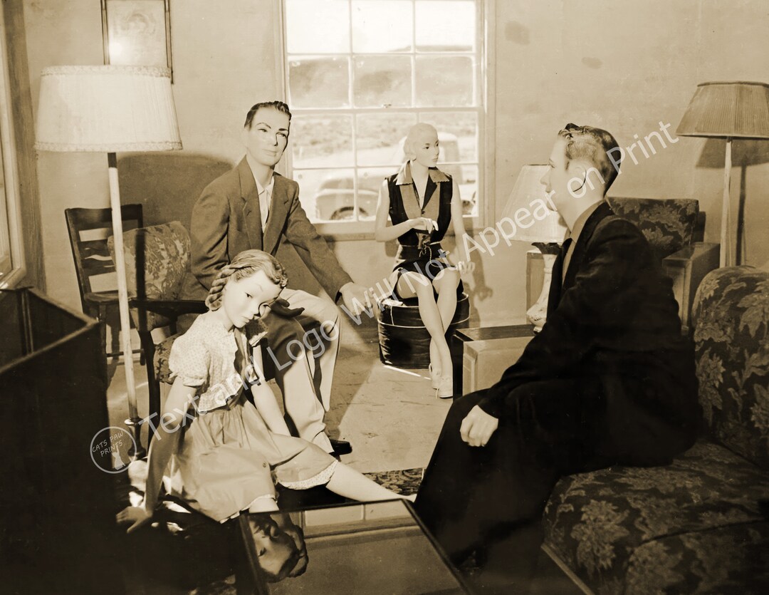 1953 Mannequin Family Before Nuclear Bomb Test, Yucca Flat, Nevada ...