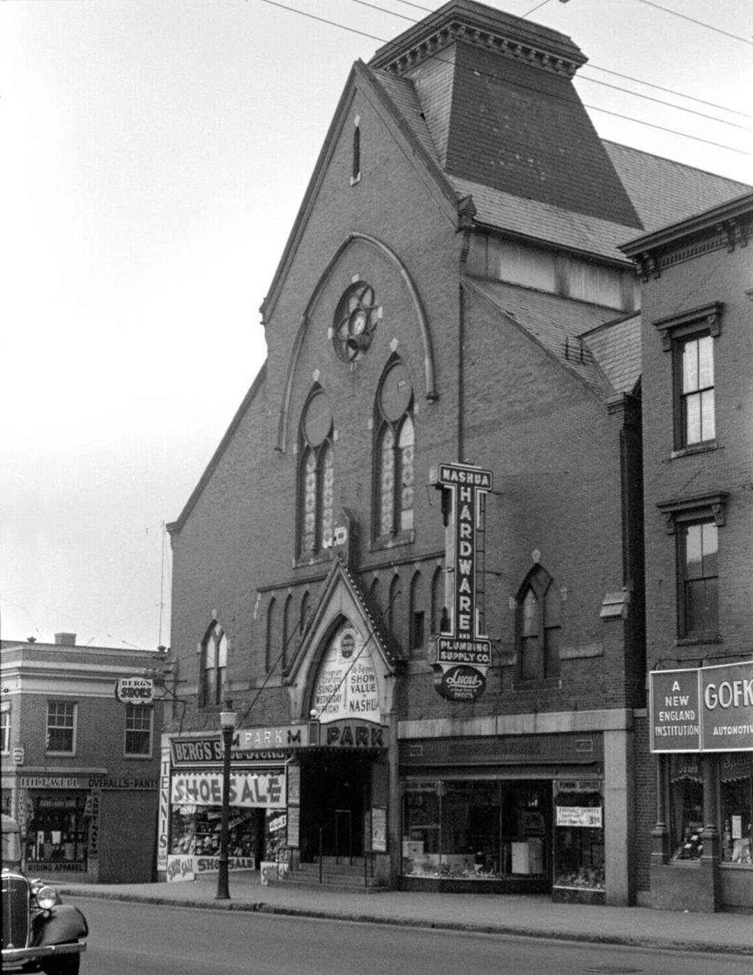 1937 Store Fronts, Nashua, New Hampshire Vintage Photograph 8.5" X 11 ...