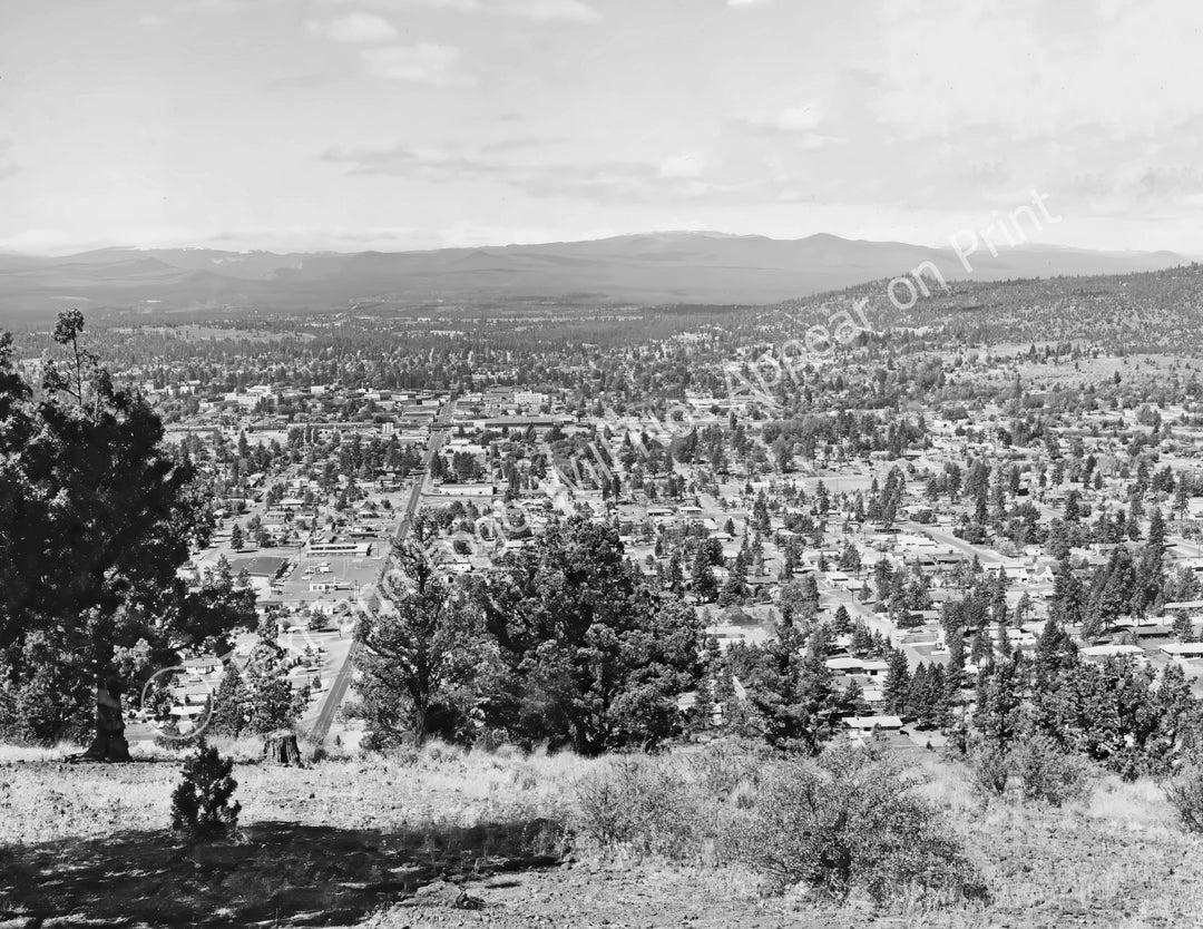 1960 Aerial View of Bend, Oregon Vintage Old Photo - Art Print ...