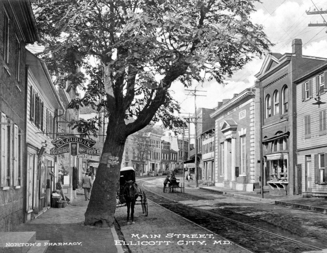 1890-1910 Main Street Ellicott City MD Vintage Photograph | Etsy