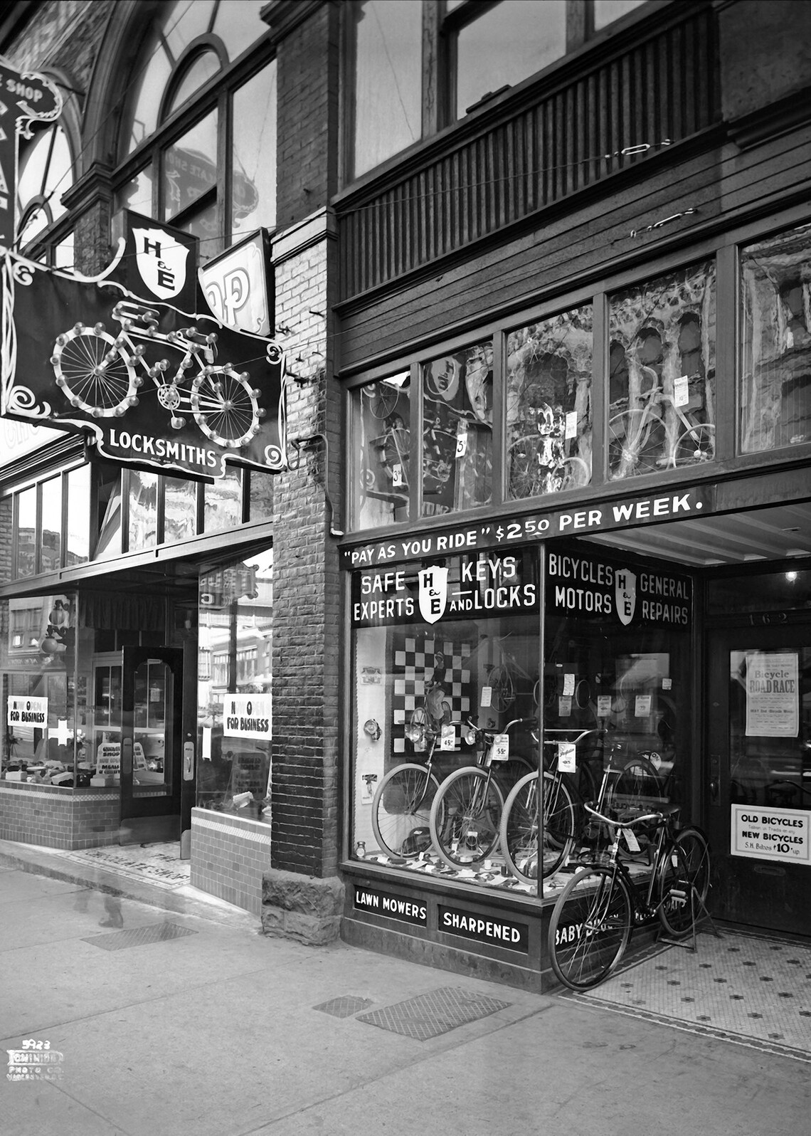1923 Haskins & Elliot Bicycles Vancouver Vintage Photograph | Etsy