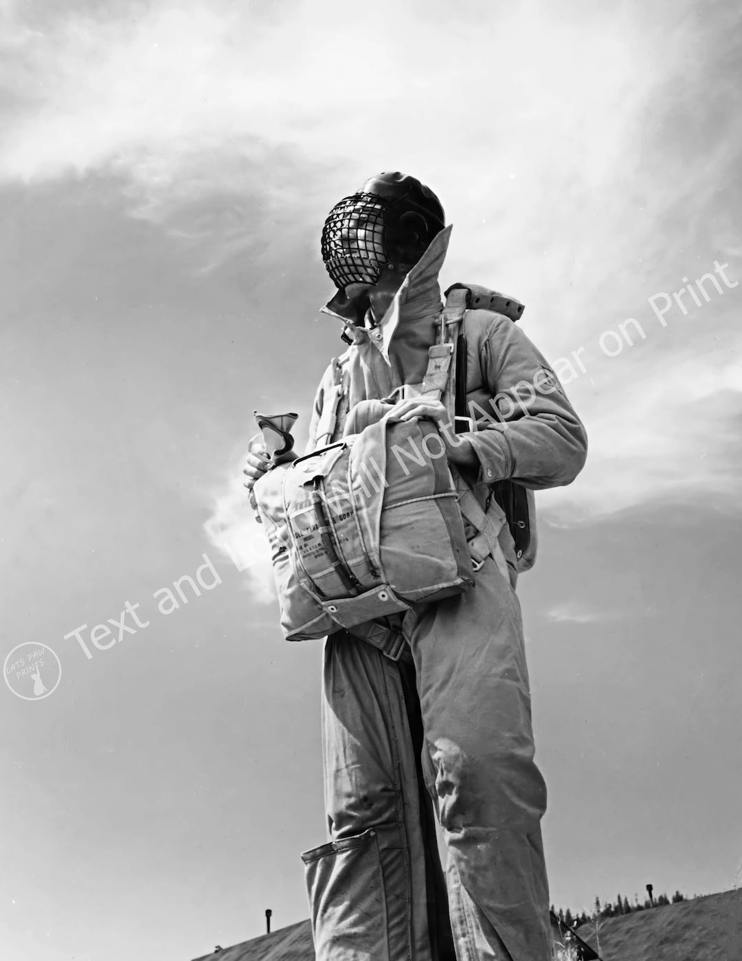 1941 Fully Equipped Smoke Jumper, Lolo Forest, Montana Vintage Old ...