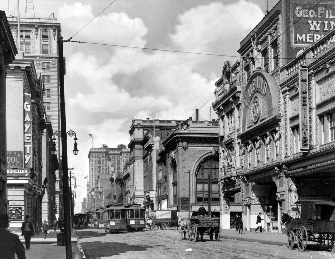 1910 Street Scene, Baltimore, Maryland Vintage Photograph 8.5" X 11 ...