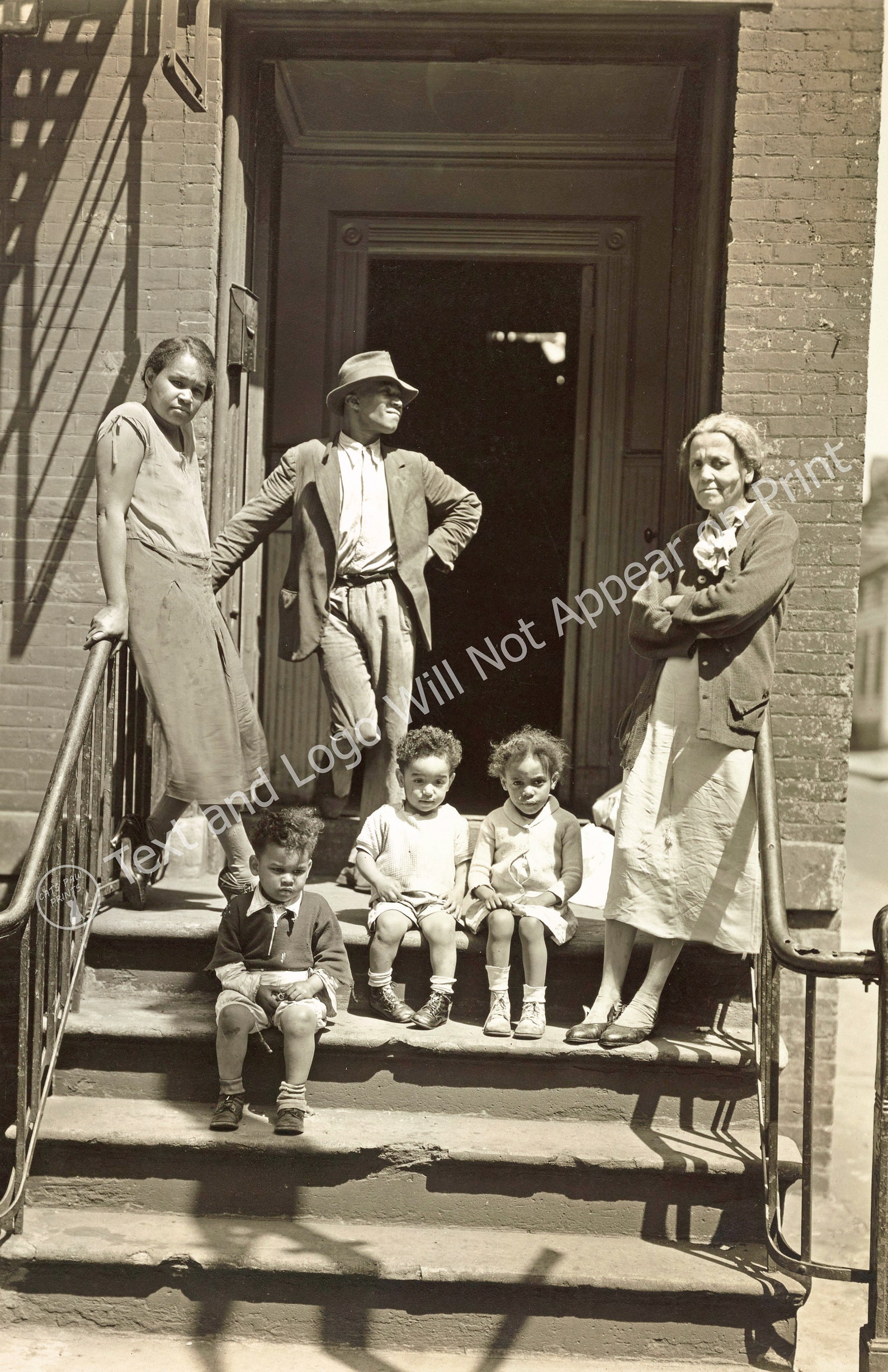 1936 Family Photo Print: Jay Street Tenement, New York City - Etsy