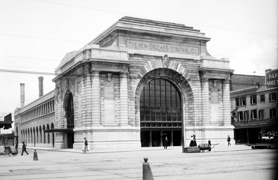 New Orleans Terminal Station Vintage Photograph: 1900s Historic Art ...