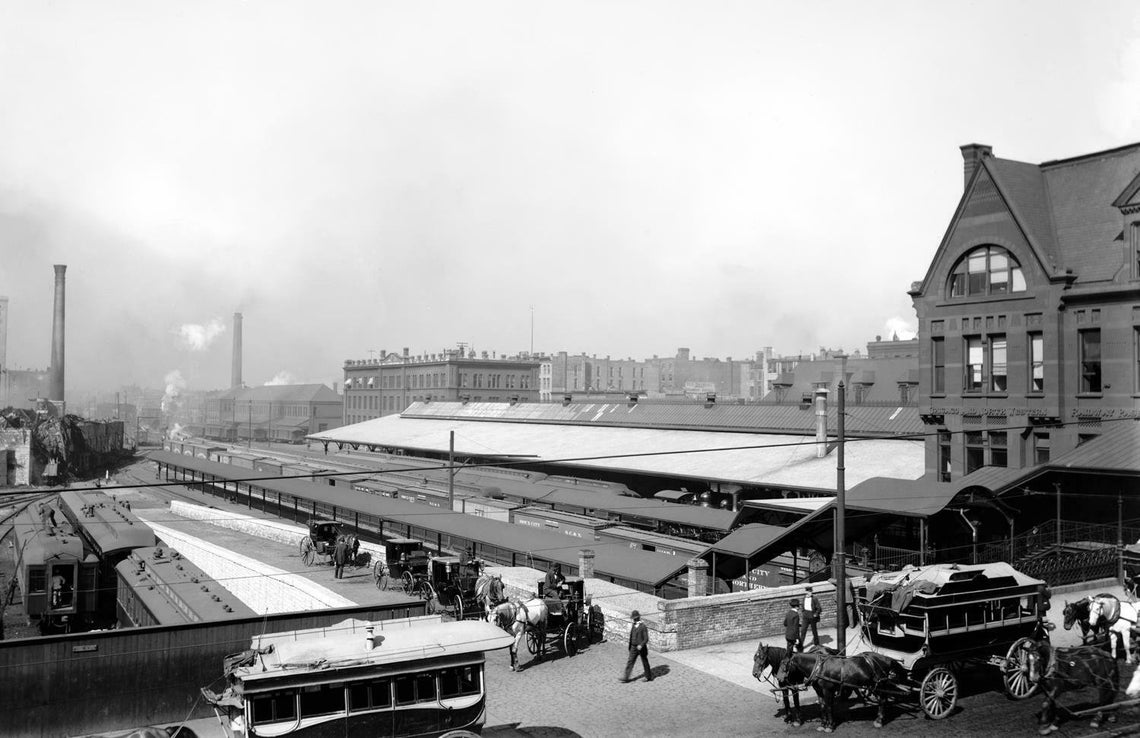 1880-99 Chicago & NW Station Chicago Vintage Photograph - Etsy