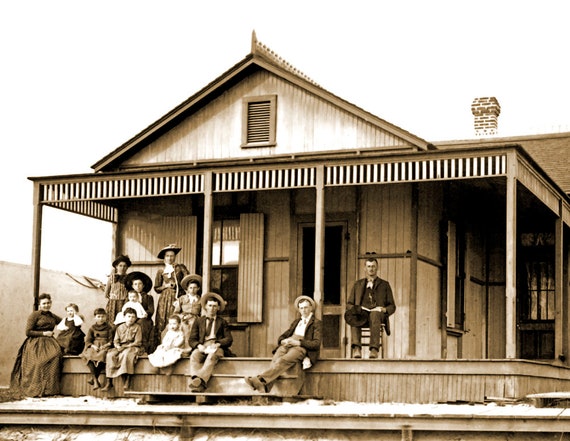 1890 Family & Beach Cottage Laguna Beach Vintage Photograph | Etsy