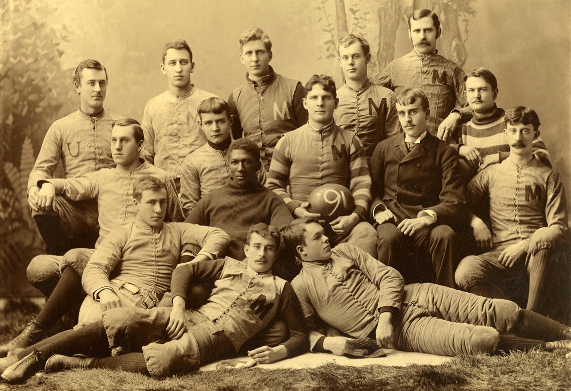 1890 University of Michigan Football Team Vintage Old Photo - Etsy