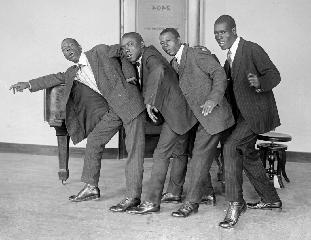 1925 African American Singing Group Vintage Photograph (instant ...