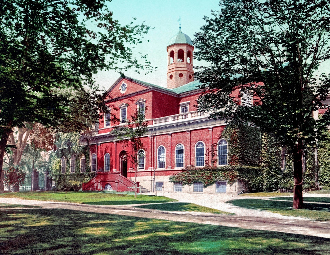 1899 Harvard House, Harvard University, Massachusetts Vintage Old Retro ...