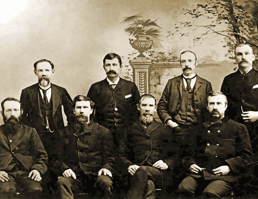 1888 First Set of Officers, Latah County, Idaho Vintage Old Retro ... 1888 First Set of Officers, Latah County, Idaho Vintage Old Retro ...