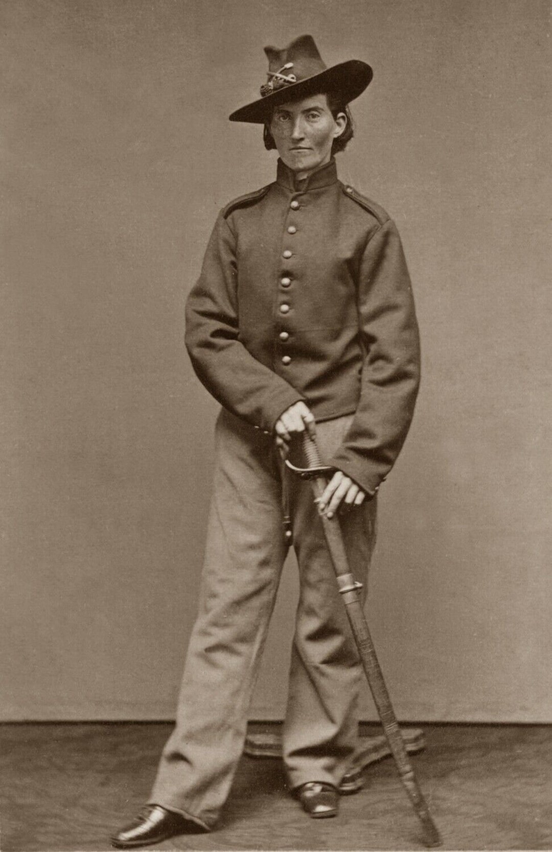Frances Clalin Civil War Soldier Photo: 1865 Vintage Art Print - Etsy