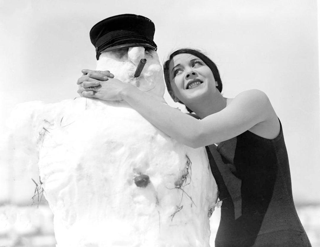 1924 Fritzi Ridgeway & Snowman Vintage Photograph 8.5 X 11 Reprint - Etsy