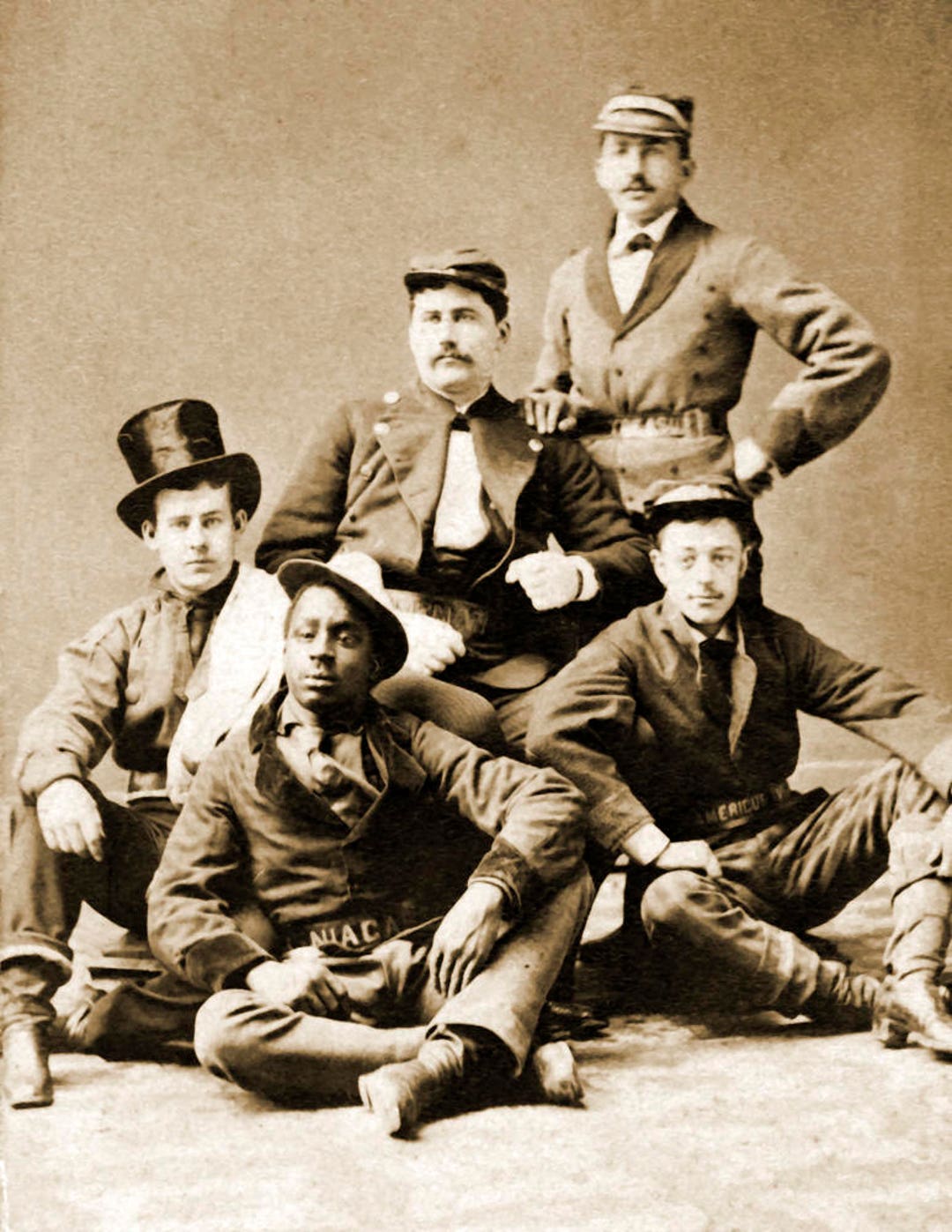 1865-1870 Group of Firemen Vintage Photograph 8.5" X 11" Art Print ...