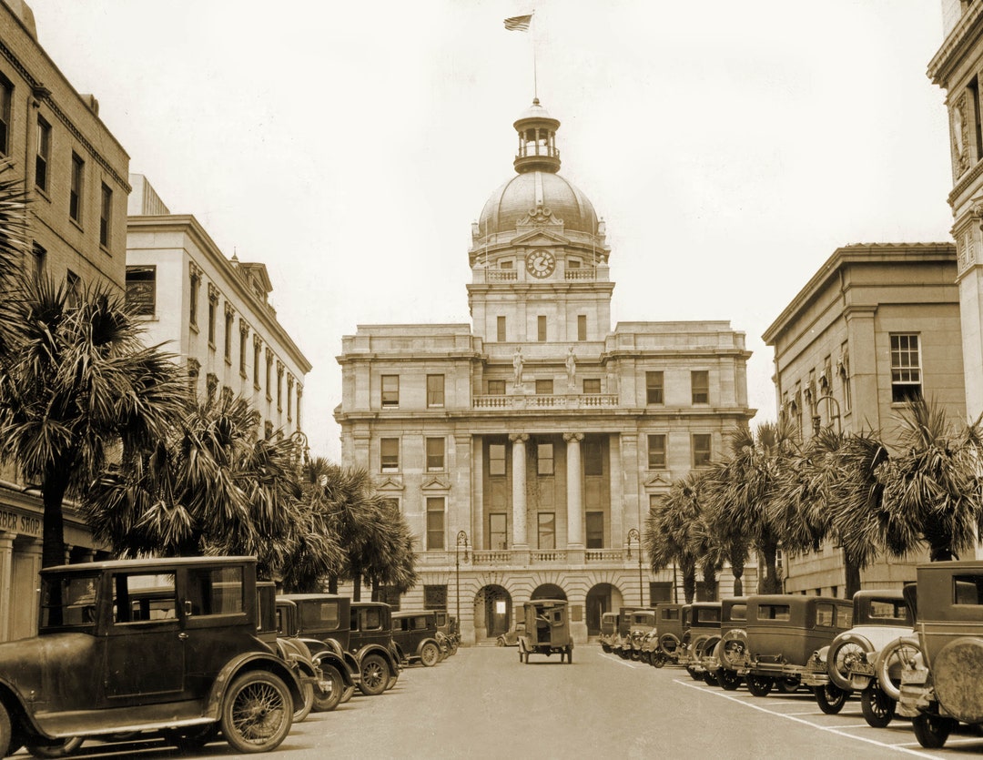 1929 City Hall, Savannah, Georgia Vintage Old Photograph --INSTANT ...