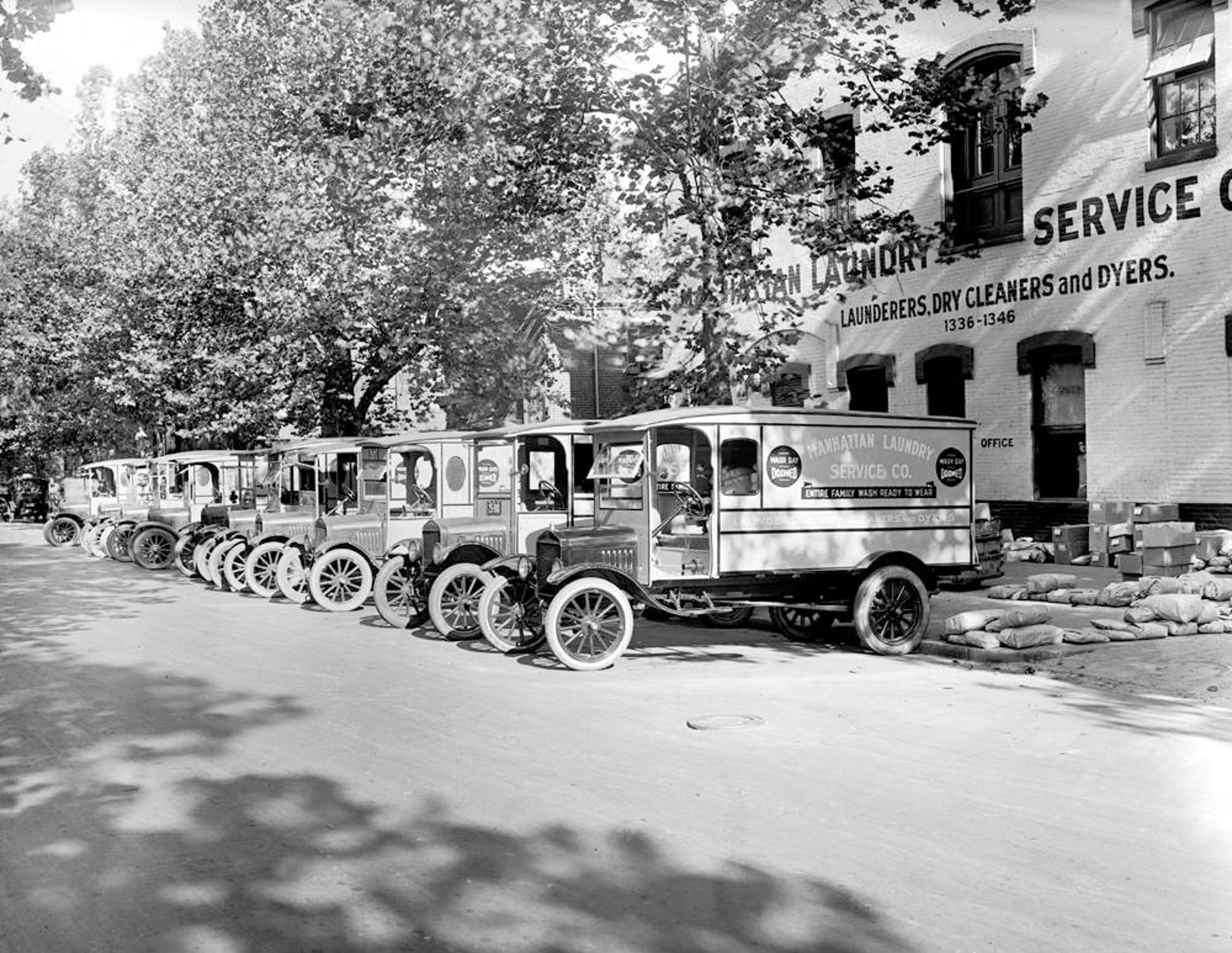 1920-1925 Manhattan Laundry Service Trucks Vintage Photograph | Etsy