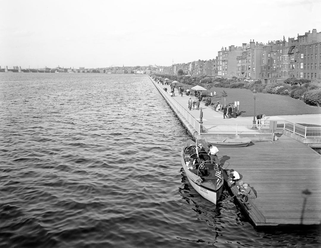 1916 Back Bay Waterfront, Boston, Massachusetts Vintage Photograph Art ...