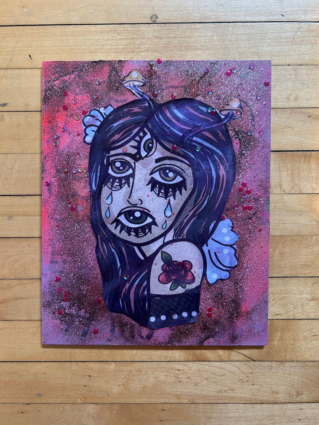 Resting Mush Face || Original Artwork - Etsy