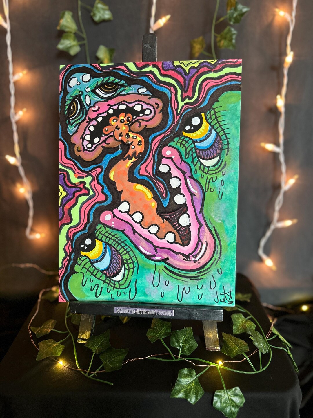 Mush Mouth || Original Mixed Media Painting - Etsy