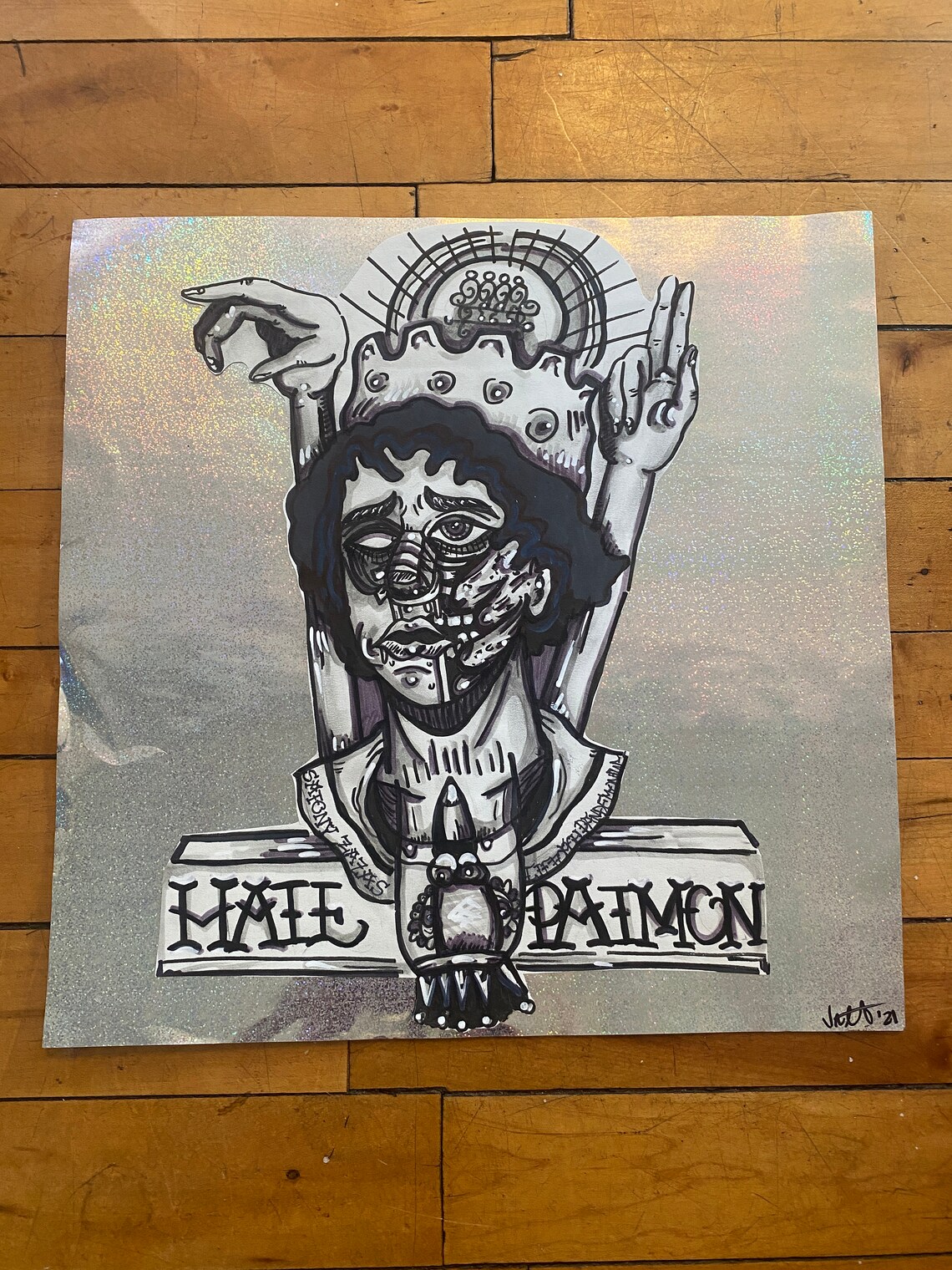 Hail Paimon Original Artwork | Etsy