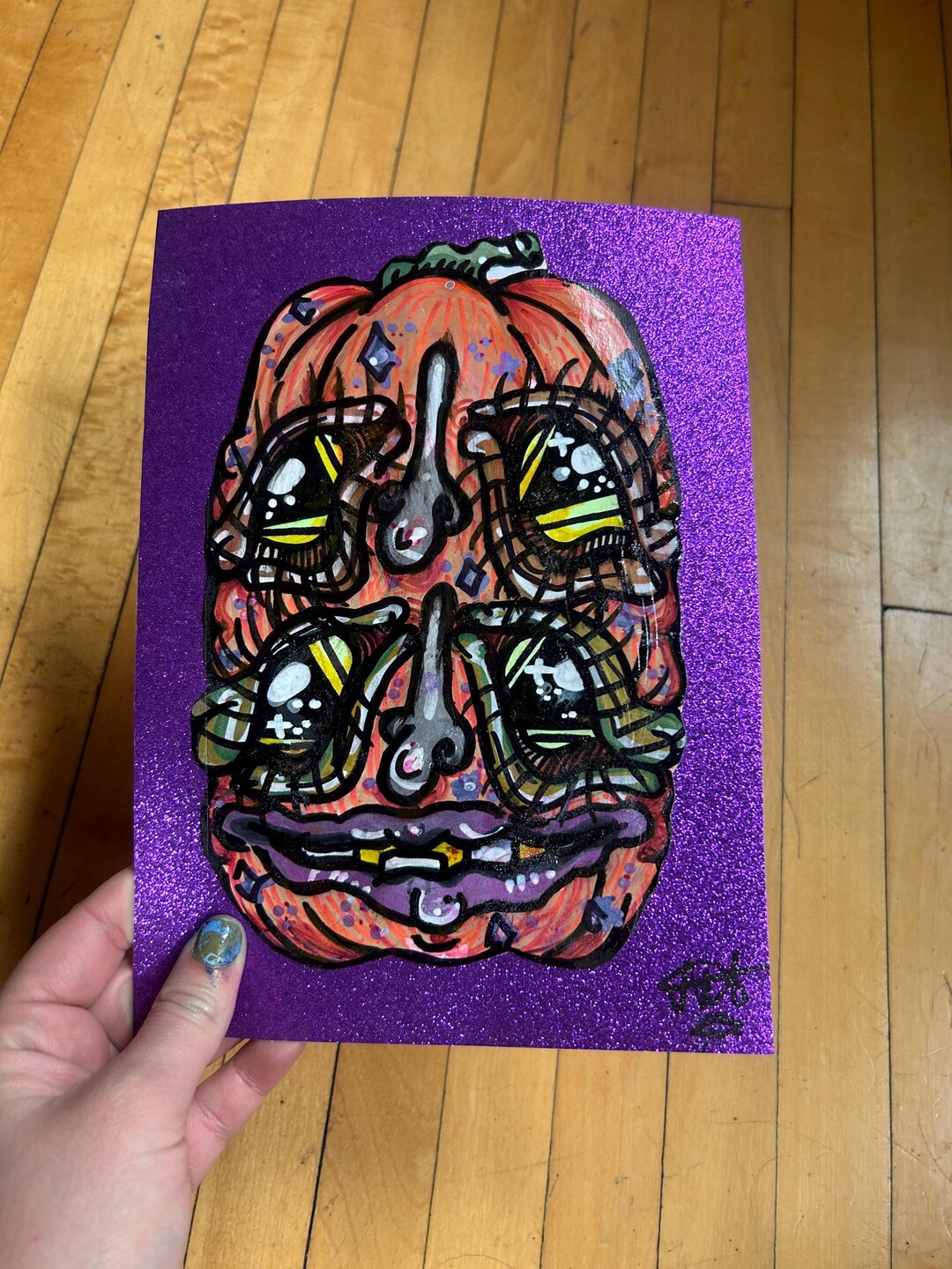 Rotten Gourd || Original Mixed Media Collage - Etsy