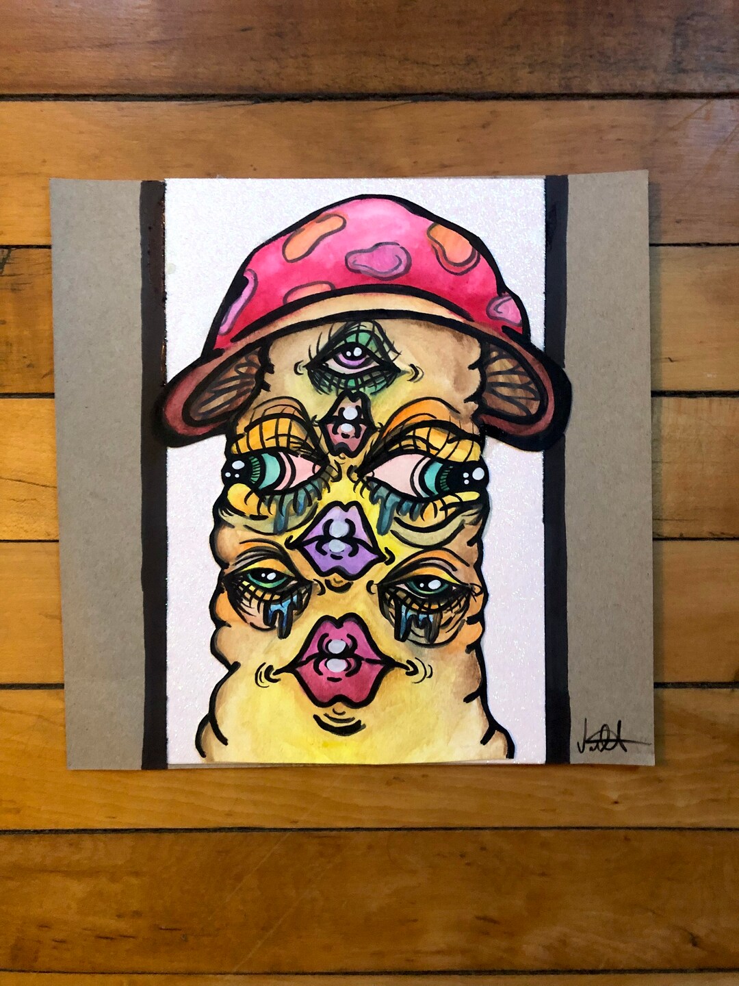 Toadstool || Original Mixed Media Artwork - Etsy