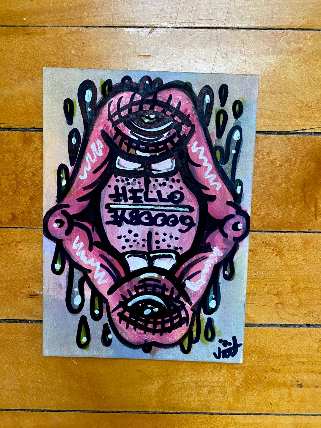 Hello Goodbye || Original Artwork - Etsy