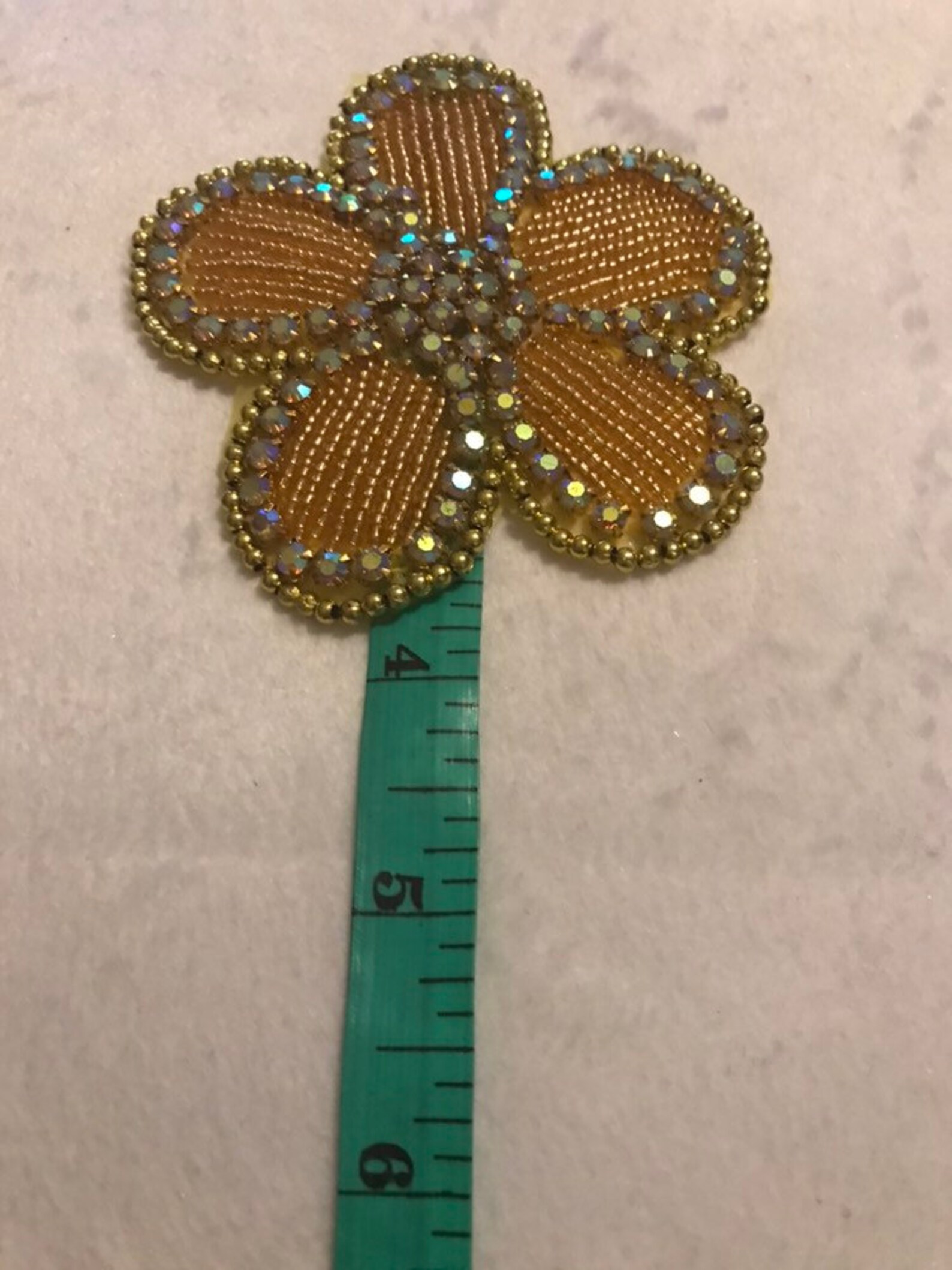 Patch . Gold Stone Applique . Gold Embellishments . 1pce - Etsy