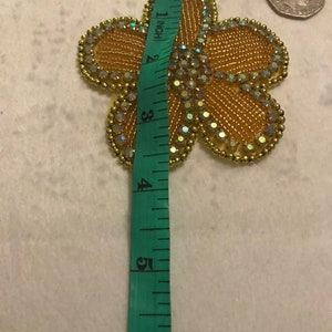 Patch . Gold Stone Applique . Gold Embellishments . 1pce - Etsy