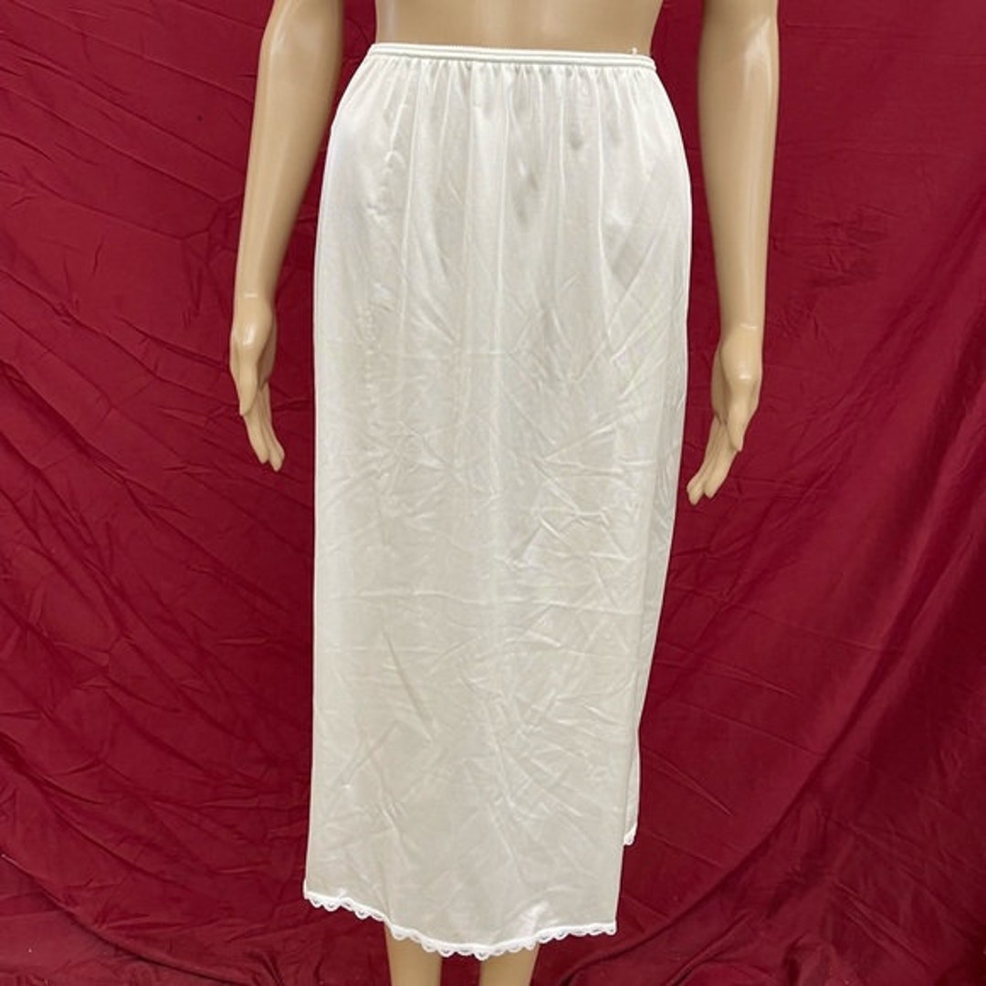 Vintage Warners White Maxi Slip Size Medium - Etsy