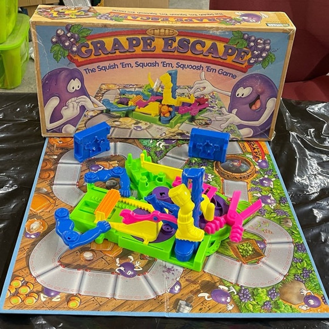 Vintage 1992 Parker Brothers the Grape Escape Play Doh Board Game - Etsy