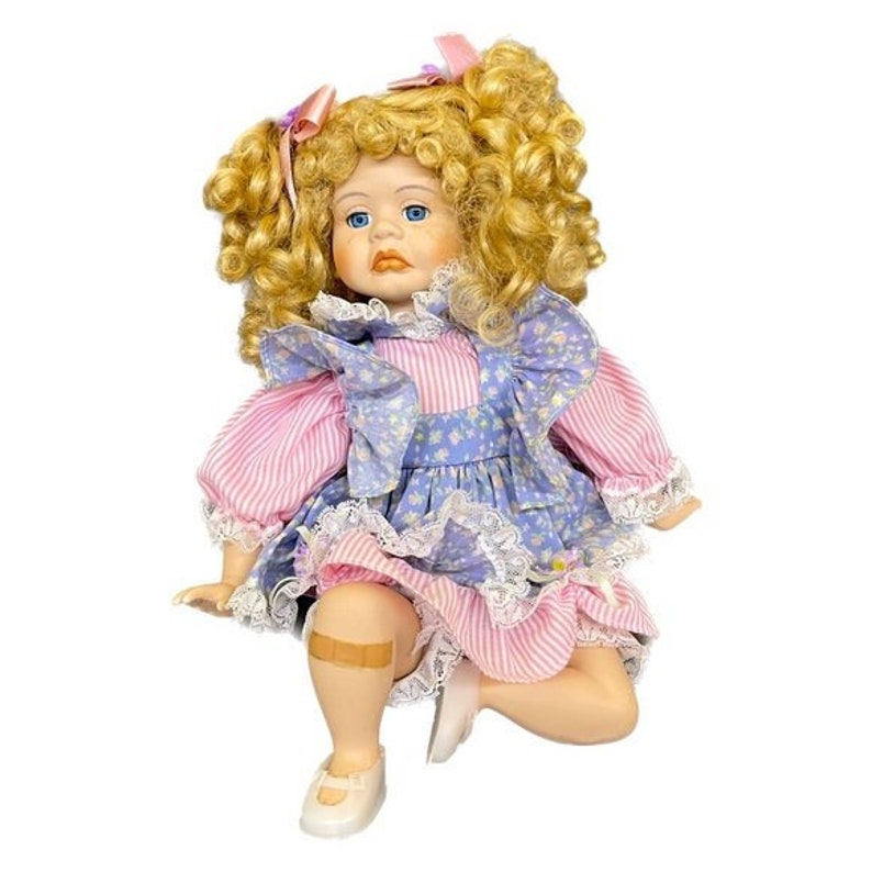 Vintage Porcelain Crying Boo Boo Teary Eyed Doll - Etsy