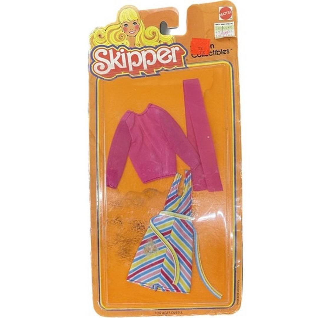 Vintage 1978 Mattel Skipper Fashion Collectibles No. 1386 Dress Top and ...