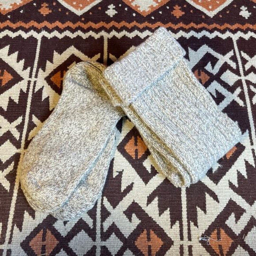 Vintage 1970's Tan Extra Long Quality Wool Socks Shoe Size 11-13 - Etsy