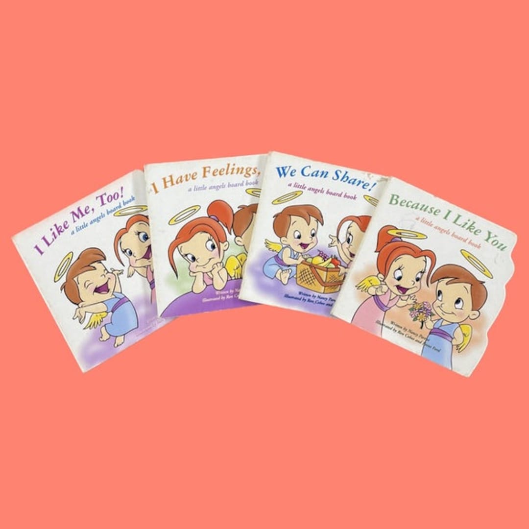 Vintage 1999 A Little Angels Board Book 4 Piece Set Nancy - Etsy