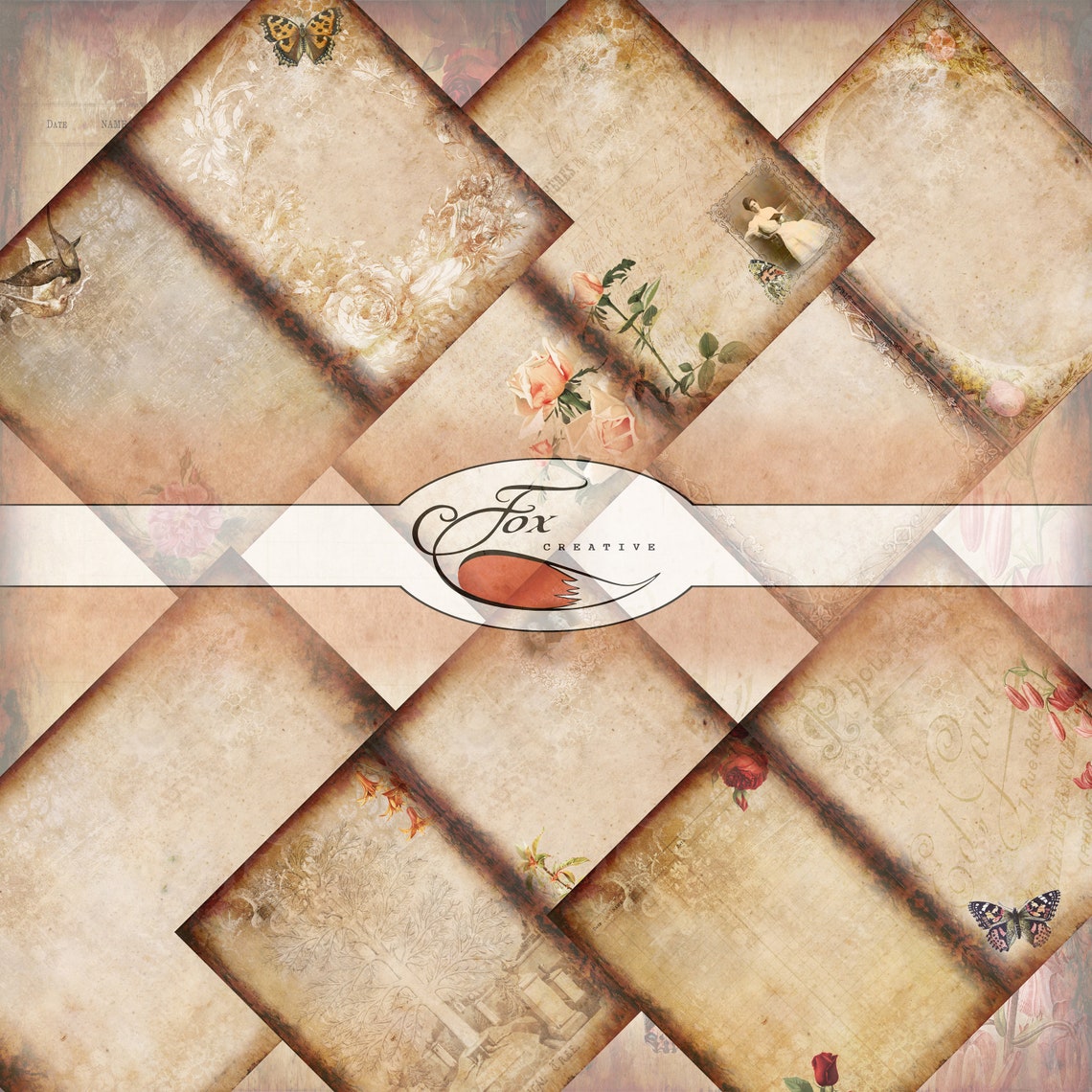 Reminiscence: Vintage Album Digital Journal Kit. DIGI18 54 | Etsy UK