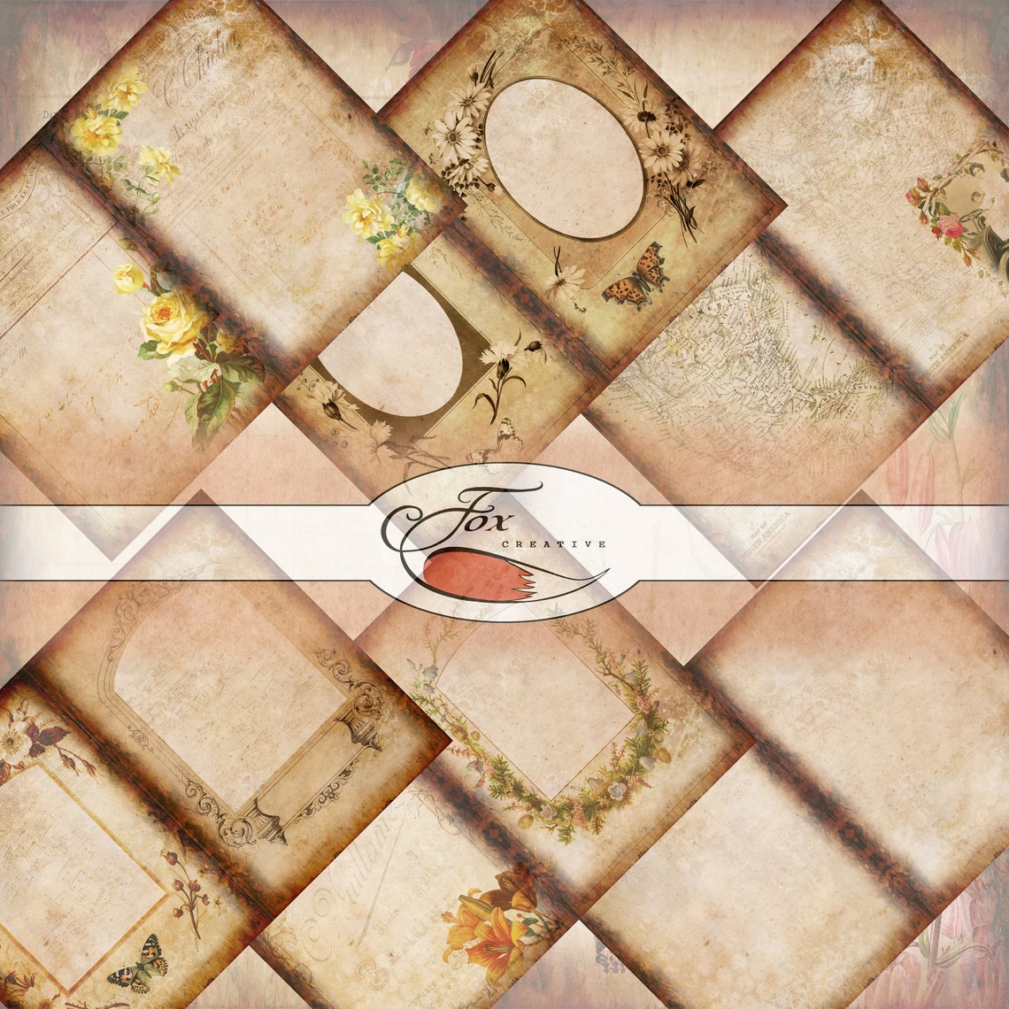 Reminiscence: Vintage Album Digital Journal Kit. DIGI18 54 | Etsy UK