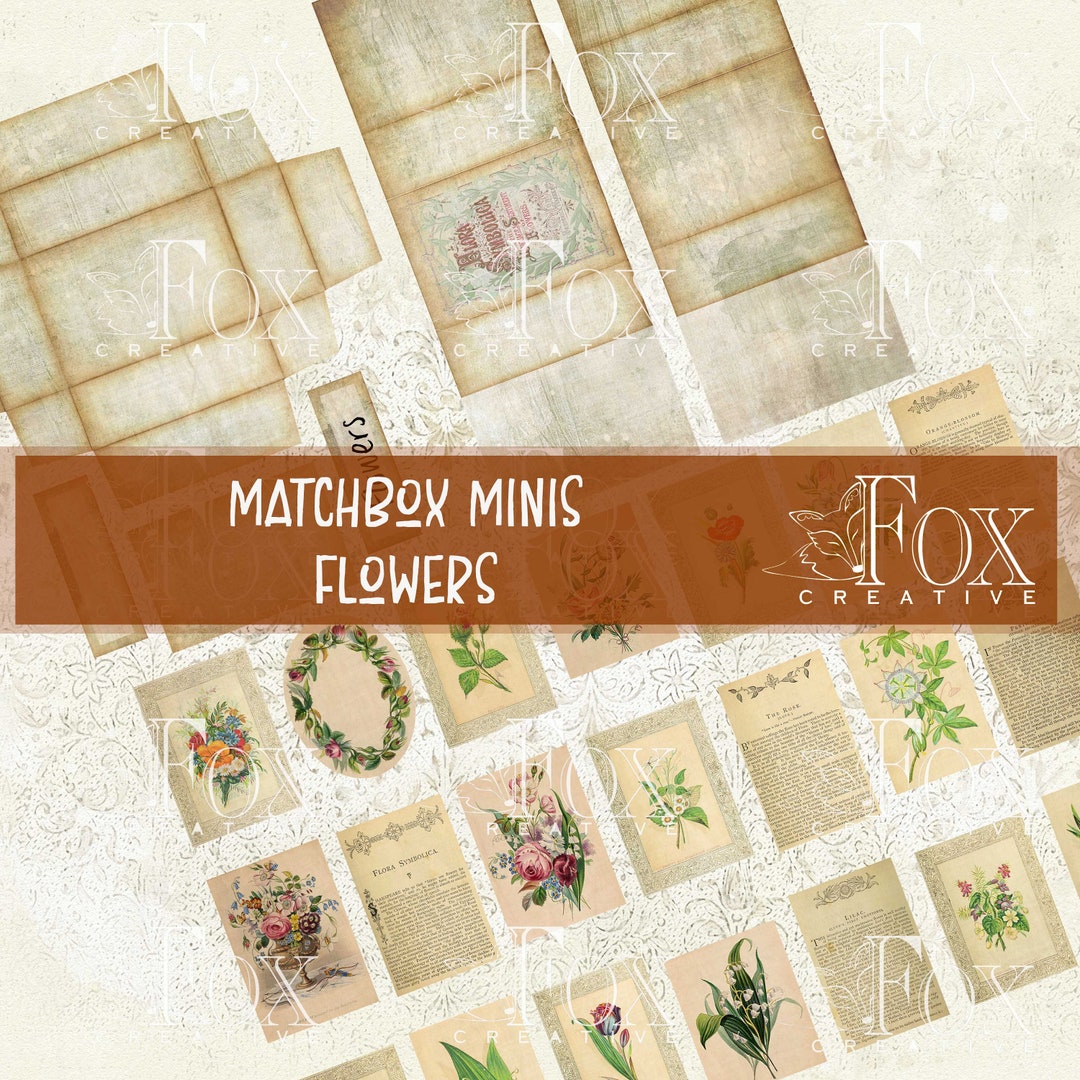 Matchbox Minis - Flowers Digital Journal Kit DIGI20 59 - Etsy