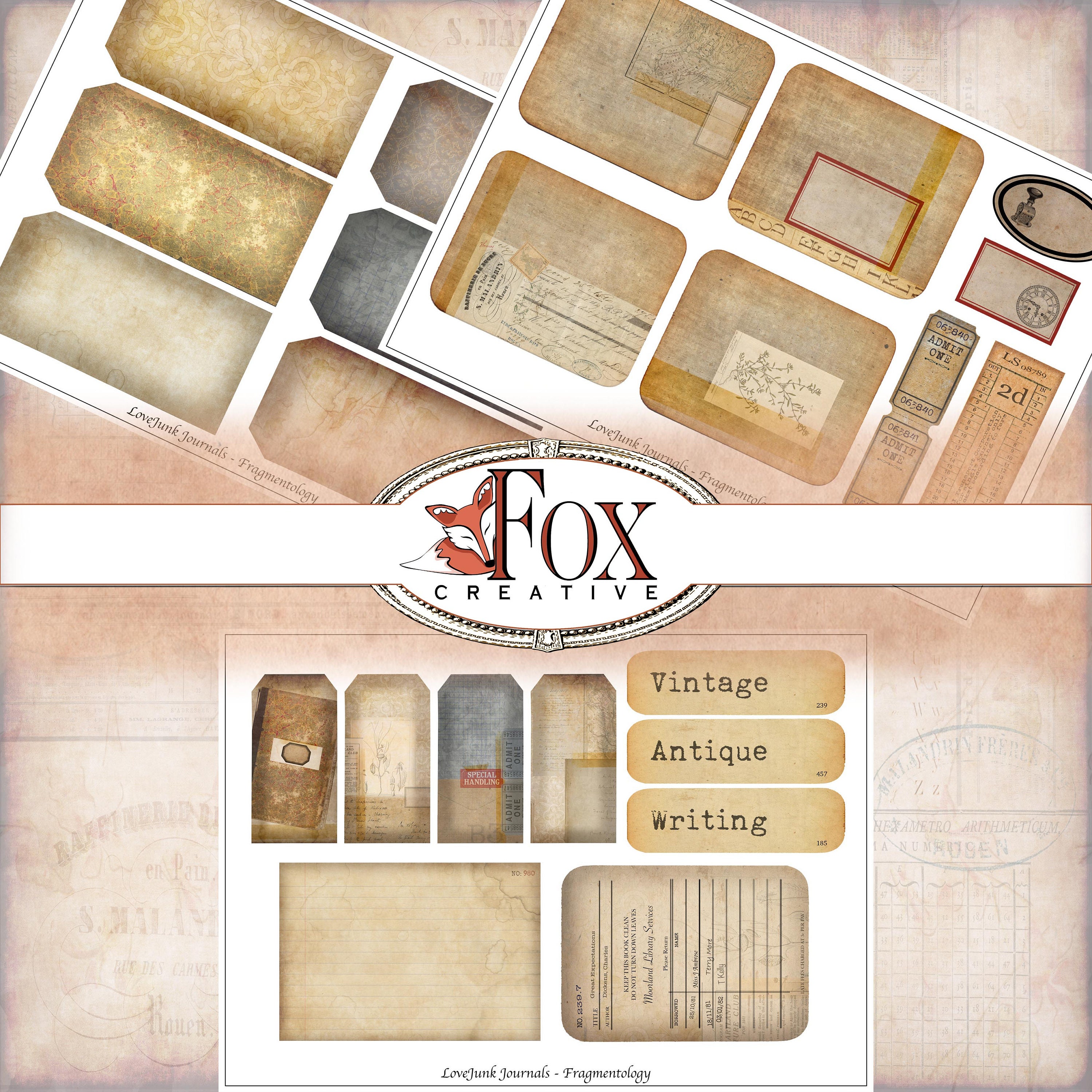 Digital Ephemera Kit for Fragmentology DIGI19 09 - Etsy UK