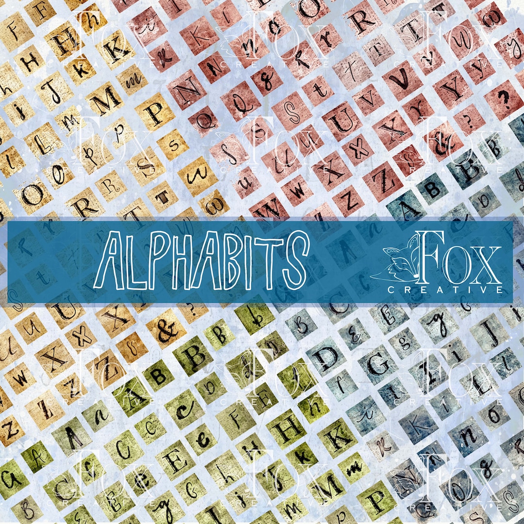 ALPHABITS - Digital Alphabet Tiles DIGI20 14 - Etsy