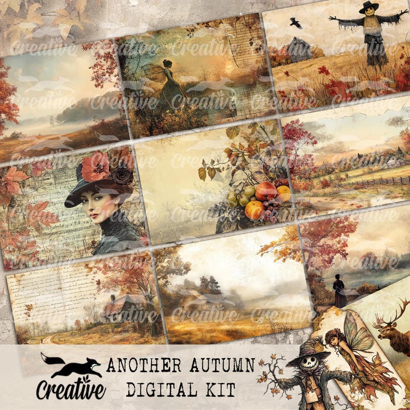 Autumn Fox Ephemera - Etsy