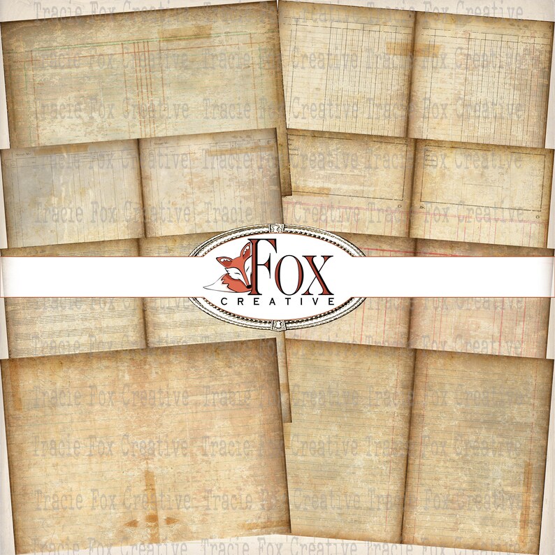 The Archive Set 2, Digital Papers, Journal/scrapbook Kit by Lovejunk ...