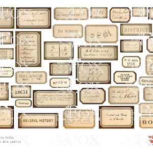 Rather Random Mix Labels Digital Kit. DIGI20 28 - Etsy