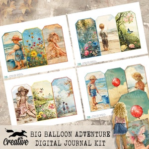 The BIG BALLOON Adventure, Digital Journal/scrapbooking Kit DIGI24 29 ...