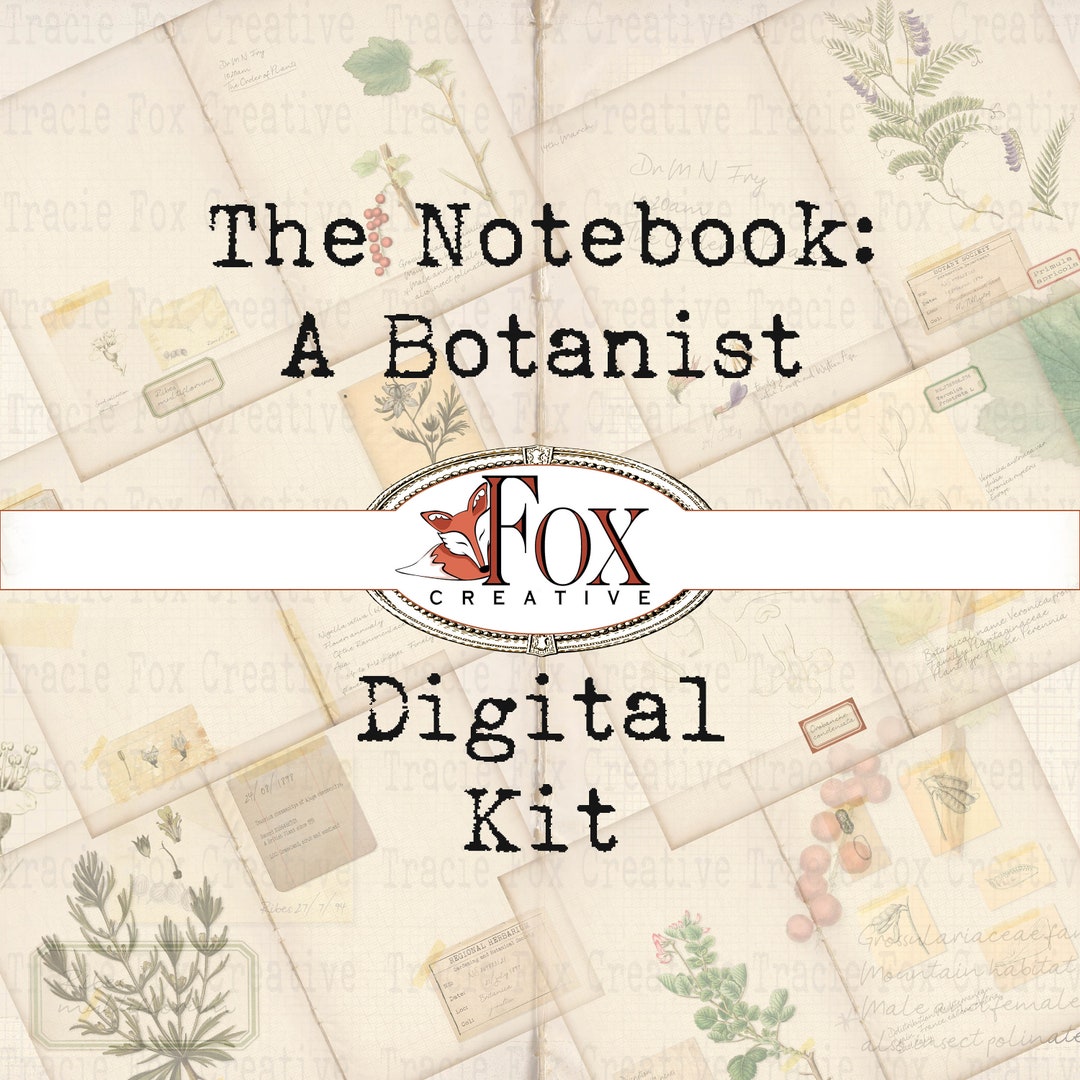 The Notebook: A Botanist Pages. DIGI19 73 - Etsy UK