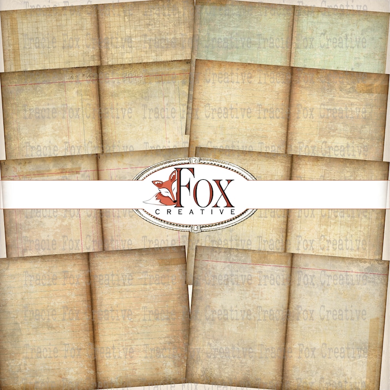 The Archive Set 2, Digital Papers, Journal/scrapbook Kit by Lovejunk ...