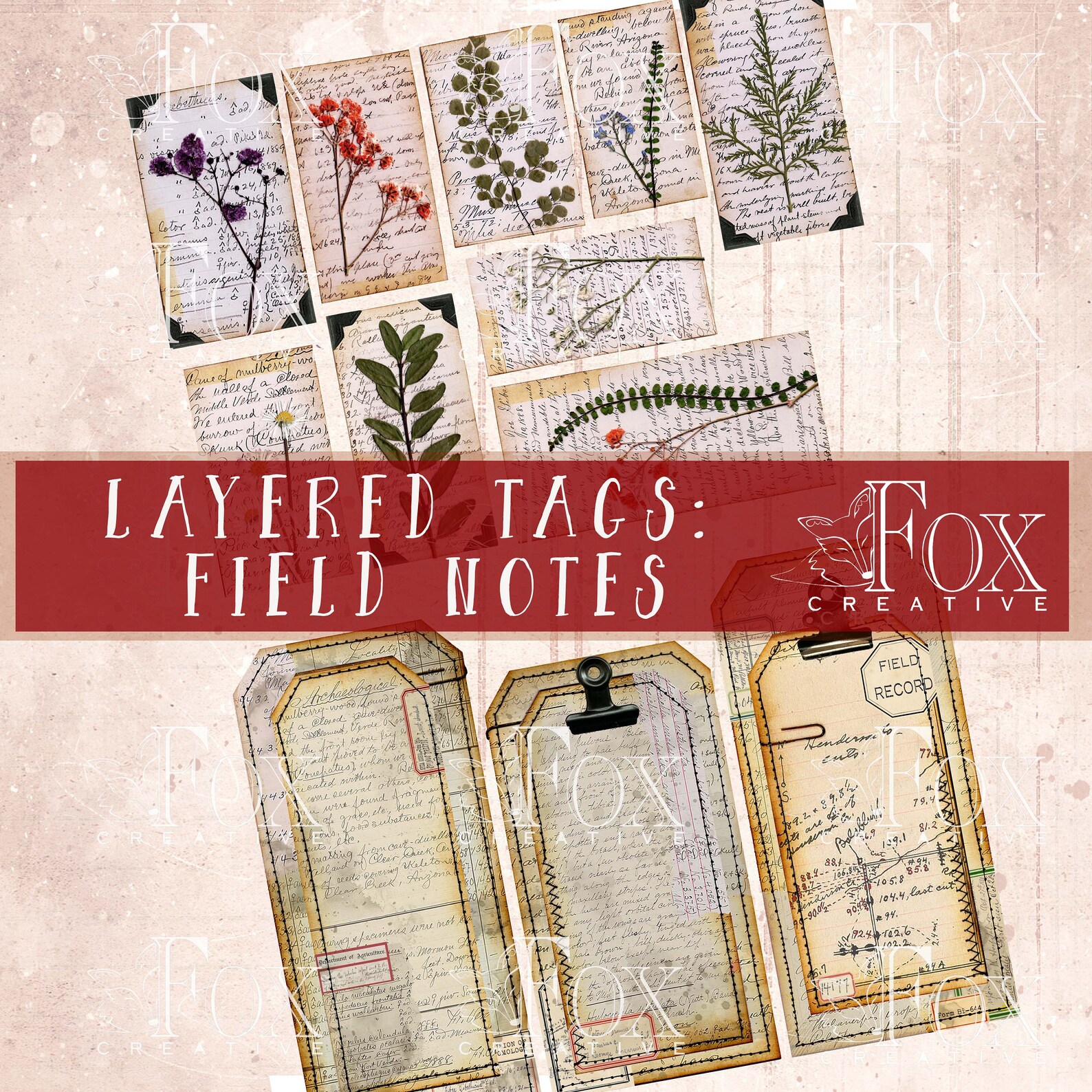Layered Tags Field Notes Digital Kit DIGI20 54 | Etsy
