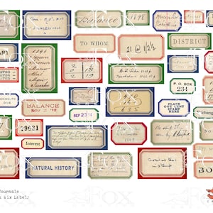 Rather Random Mix Labels Digital Kit. DIGI20 28 - Etsy