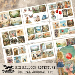 The BIG BALLOON Adventure, Digital Journal/scrapbooking Kit DIGI24 29 ...